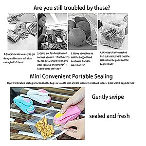 Convenient Portable Sealing Machine, Portable Mini Heat Sealing Machine, Impulse Sealer, Small Package Sealer, Seal Packing Plastic Bag for Home Outdoor