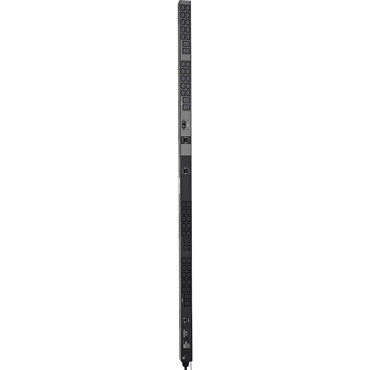 Tripp Lite Metered PDU, 30A, 48 Outlets (8 C19 and 40 C13), 208/240V, L6-30P, 10 ft. Cord, 0U Vertical Rack-Mount Power, TAA (PDUMV30HV2)