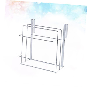 Zerodeko Kitchen Houseware Organizer Metal Storage Baskets Kitchen Counter Organizer Rack Over Cabinet Organizer Under Cabinet Cutting Board Rack Metal Dish Storage Racks Wall White Shelf