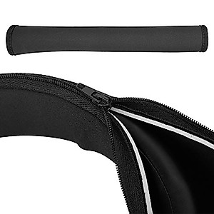 Headphone Headband Cover Headphone Pad Headband Replacement Headset Cushion Soft Earphone Pad Cover, Protect Headphone Beam, for Iron Triangle M50 Headphone (Black)