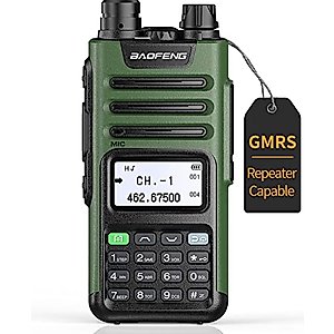 BAOFENG GM-15 Pro GMRS Radio(Upgrade of UV-5R) Handheld Radio,NOAA Weather Receiver & Scan Radio,GMRS Repeater Capable, Rechargeable Long Range Two Way Radio with USB-C Charger
