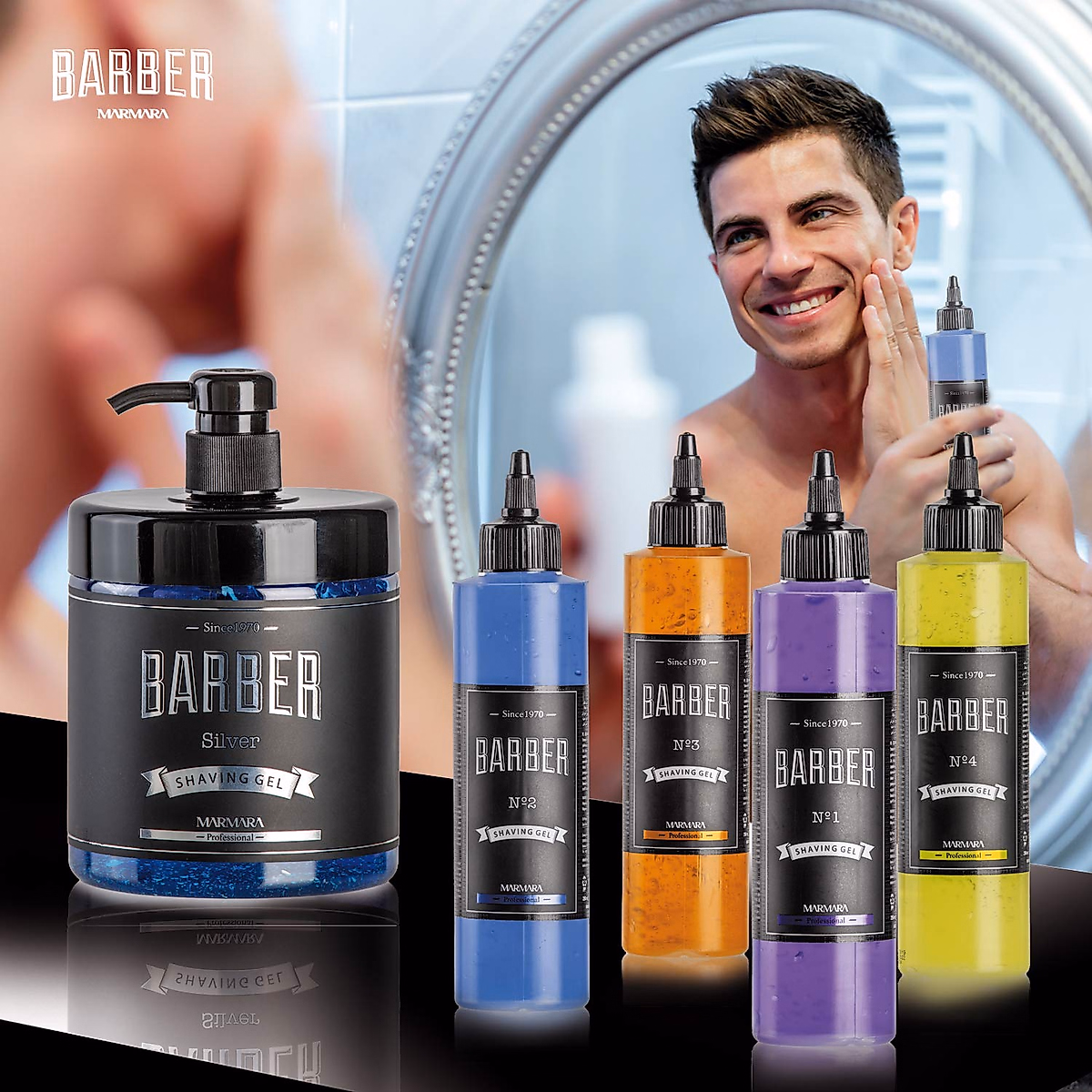 Marmara Barber Cologne - Best Choice of Modern Barbers and Traditional Shaving Fans Glass Bottle (500 ml, No2)