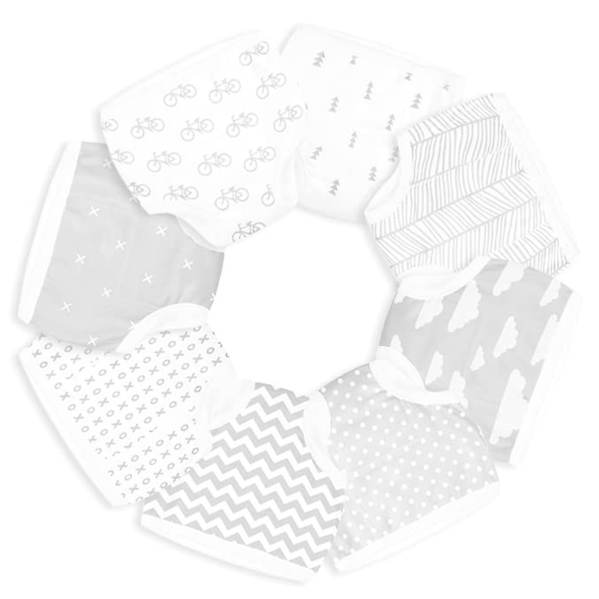 BaeBae Goods Grey Clouds Baby Training Underwear for Boys and Girls (12M), Absorbent Cotton Baby Toddler Training Pants for 12M, Unisex Underpants