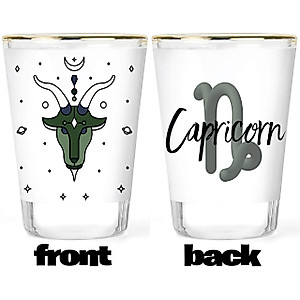 Zodiac Shot Glasses - Aquarius Shot Glass - Aries Shot Glass - Cancer Shot Glass - Capricorn Shot Glass - Gemini Shot Glass - Leo Shot Glass