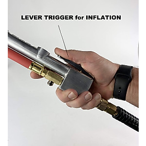 Primefit XC5000 Pro Tire Inflator and Deflator with Dual Chuck and Built in Magnified Gauge