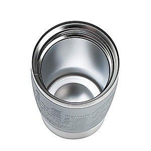 Emsa N20131 Travel Mug Thermo/Insulated Stainless Steel 0.5 Litres Hot 4 Hours Cold 8 Hours BPA Free 100% Leak Proof Dishwasher Safe 360° Drinking Opening Grey