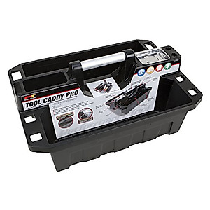 Performance Tool W88995 Portable Supply Caddy and Magnetic Utility Tool Tray,Black