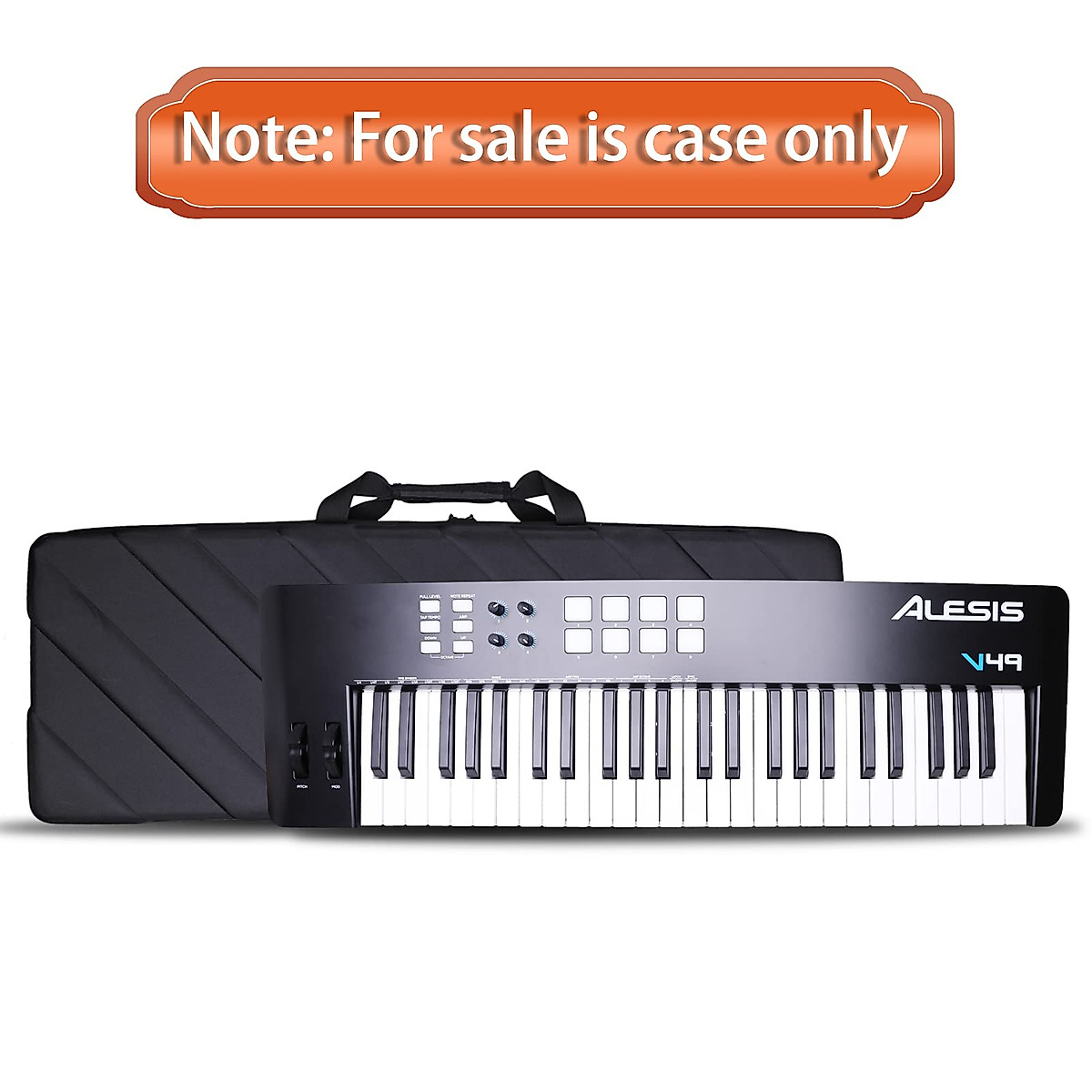 LTGEM Controller Case for Alesis V49 MKII USB MIDI Keyboard Controller, Hard Storage Travel Protective Carrying Bag