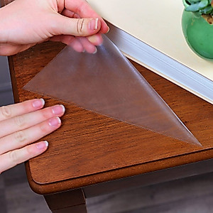 Con-Tact Brand Creative Clear Covering Self-Adhesive Semi-Transparent Privacy Film Protective Vinyl and Shelf Liner, 18'' x 16', Clear Matte, 2 Pack