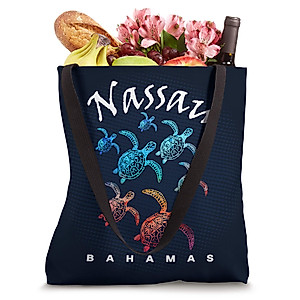 Nassau Bahamas Sea Turtles Beach Vacation Dive Trip Graphic Tote Bag