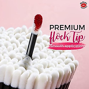 Teenitor 600 Pcs Disposable Lip wands Lip Applicators Disposable, Lipstick Testers Wands Lint Free Applicators for Makeup Lip Brushes Wands Makeup Beauty Tool Black