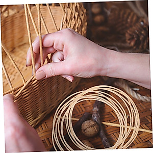 Outanaya 1 Roll Rattan Weave Material Woven Chair Weaving Kit Rattan Furniture Webbing Basket Wicker Furniture Repair Kit Chair Cane for DIY Rattan Weaving Material DIY Rattan Material Reed