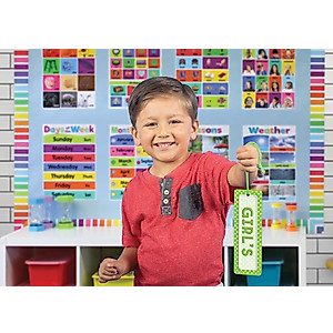 Teacher Created Resources Polka Dots Girls Pass (green), Green (4754)