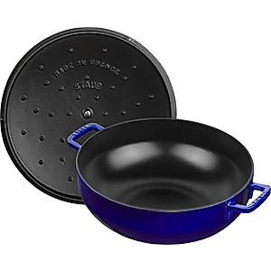 Staub Cast Iron 5-qt Bouillabaisse Pot - Dark Blue, Made in France