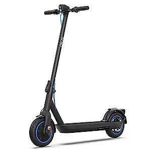 OKAI Electric Scooter for Adults - Up to 28 Miles & 15.5 MPH Commuting Electric Scooter, 300W Motor, 10" Tubeless Tires, Max Load 264 lbs Folding Electric Scooter with Dual Brakes, ES520B