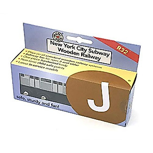 Munipals MP01-110J NYC Subway J-Train Nassau Street Express Wooden Railway Compatible R179