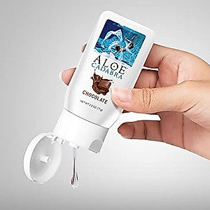 Aloe Cadabra Chocolate Lube Organic Natural Water-Based Lubricant for Women, Men and Couples, 2.5oz