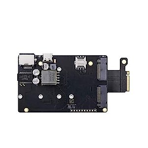 Khadas M2X Extension Board for Khadas VIM4(POE only with Power and Without Ethernet Data Support on VIM4)&VIM3/3L (Full-Featured, PCIe x1 Lane)&Edge-V (SSD-only, PCIe x4 Lane)&Quectel EM06 4G LTE