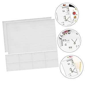 Cabilock 30 pcs jewelry box pad necklace foam insert ring insert pad earring sponge holder jewelry insert sponge jewelry display sponge pad sponge ring holder supplies storage white velvet