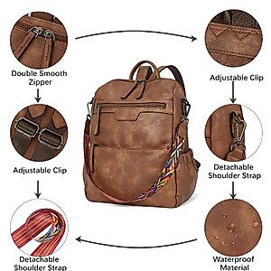 BOSTANTEN Womens Leather Wallets RFID Blocking Large Capacity＆Backpack Purse for Women Fashion Travel Backpacks