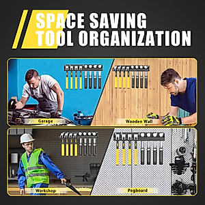 ValuXpro Hammer Holder,Hammer Storage Tool Rack Organizer Wall Mount for Garage,Pegboard,Workshop,Home,Fit Most of Hammer or Small Tools