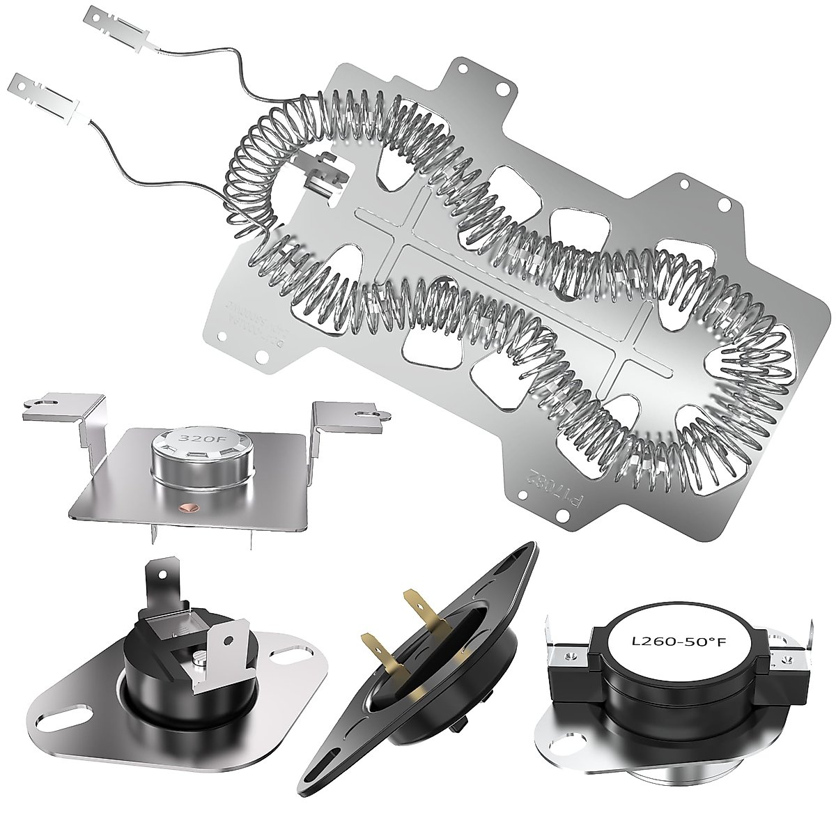 2024 Upgraded DC47-00019A For Samsung Dryer Heating Element dve45r6100w/a3 dve50r5200w/a 3 dv45h7000ew/a2 dv40J3000ew/a 2 dv42h5000ew/a3 dve50m7450w/a3 dv42h5200ew/a3 dvg50r5200w/a3 By Romalon