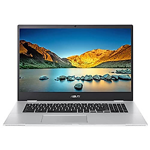 ASUS 17 Chromebook 17.3 Inch FHD Laptop 2023 Newest, Intel Celeron N4500 Up to 2.8Ghz, 4GBRAM, 192GB Storage, USB C, Wifi6, Bluetooth, 17hours Battery Life, Chrome OS
