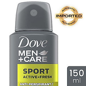 Dove Men Care Anti-Perpirant Deodorant Spray Sport Active Fresh 150Ml - Pack of 6 by Dove