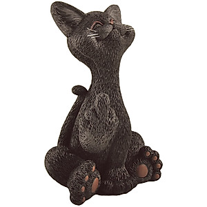 JFSM INC. Catitude - Whimsical Cat Raising Middle Finger Figurine - Hilarious Get Ready for Laughs - Stress Relief - Gifts for Cat Lovers, Cat Mom