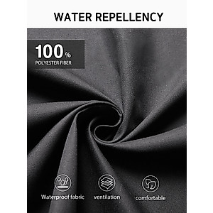 Syntus 2 Pack Server Apron with 3 Pockets, Waterdrop Resistant Waitress Waiter Waist Apron, 11.5-inch Black