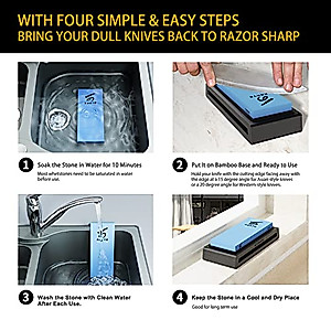 KERYE Premium XL Whetstone Kit, 1000/6000 Grit Extra Large Surface, Professional Japanese Knife Sharpening Stone Set, Wet Stone Sharpening Kit, Flattening Stone, Angle Guide