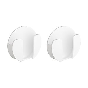 Holicfun Adhesive Mount for Ring Indoor Cam (2nd and 1st Generation), 2-Pack, White