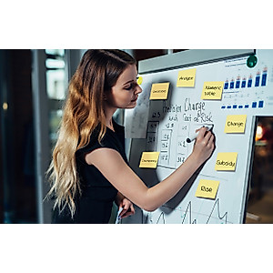 (16 Pack) Sticky Notes 3x3 in Canary Yellow, Clean Removal, Recyclable, Self-Stick Pads, Easy to Post for Home, Office, Notebook