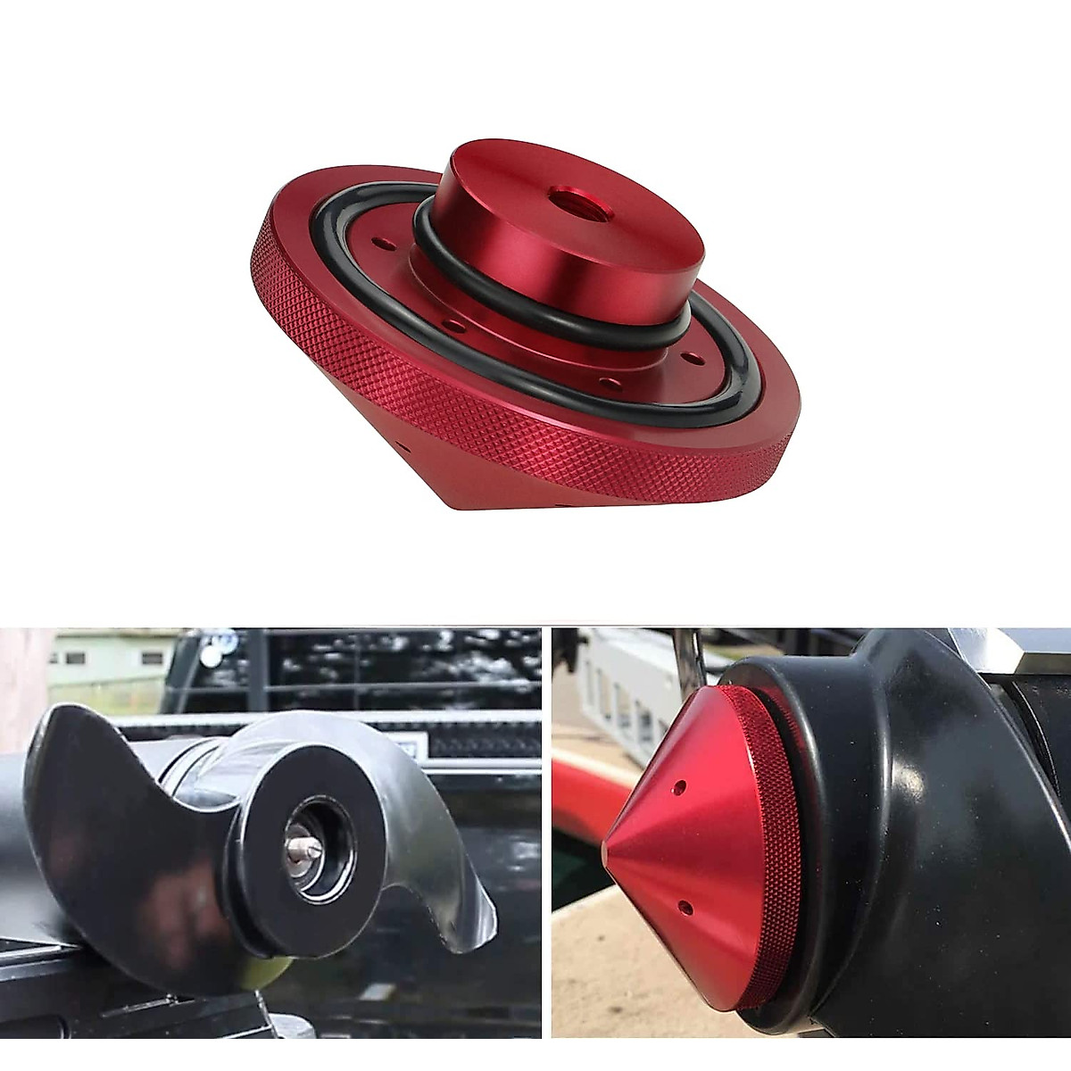 Mejiao Eliminator Trolling Boat Motor Prop Nut Compatible with GFEL-MK-BK-DP Minnkota 80/101/ 112-Red