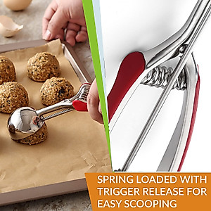 Spring Chef Ice Cream Scoop and Medium Cookie Scoop Bundle Bundle - Red