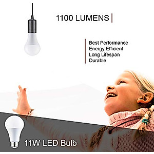 LABORATE LIGHTING A19 LED Light Bulbs - E26 Base, 75W, 1100 Lumens, Soft White 3000K Illumination - Dimmable, Energy Saving Outdoor & Indoor Home, Commercial Lighting - 80+ CRI, 10-Year Life - 4-Pack