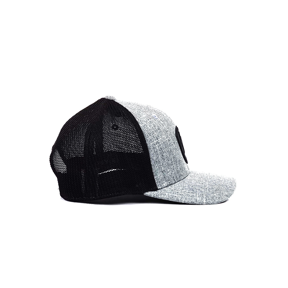 ARIAT Men's Charcoal Snapback Flexfit 110 Rubber Shield Logo Patch Cap