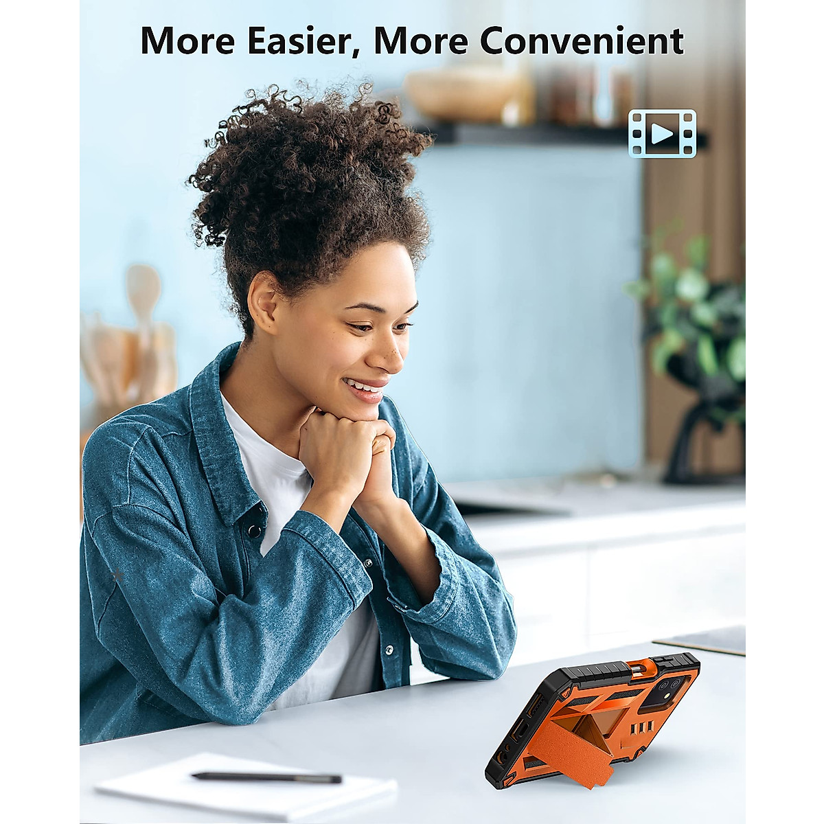 SOiOS for Samsung Galaxy A03s Case: Military Grade Drop Proof Protection Cell Phone Holster Cover | Heavy Duty Protective Rugged Cases with Kickstand | Durable Matte Textured Shockproof TPU Protector