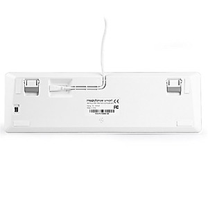 Qisan Mechanical Keyboard Gaming Keyboard GATERON Blue Switch Wired Backlit Mechanical Mini Design (60%) 68 Keys Keyboard White Magicforce