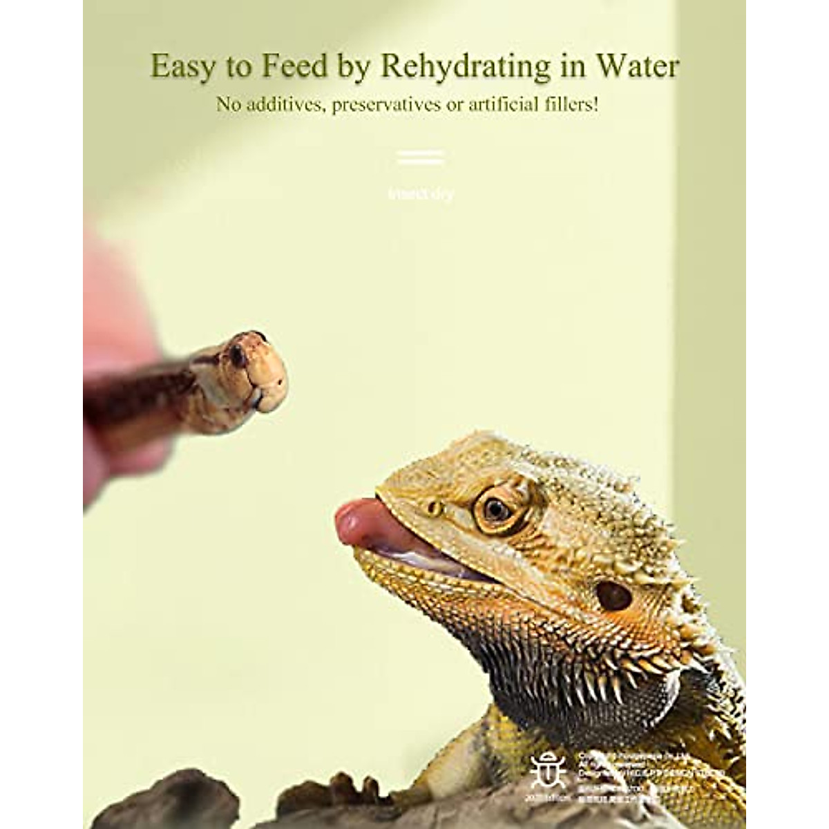 Tasty Freeze Dried Grasshopper Reptile Food for Turtles, Bearded Dragon, Hedgehog,Lizard, Chameleon, Birds (3 OZ)