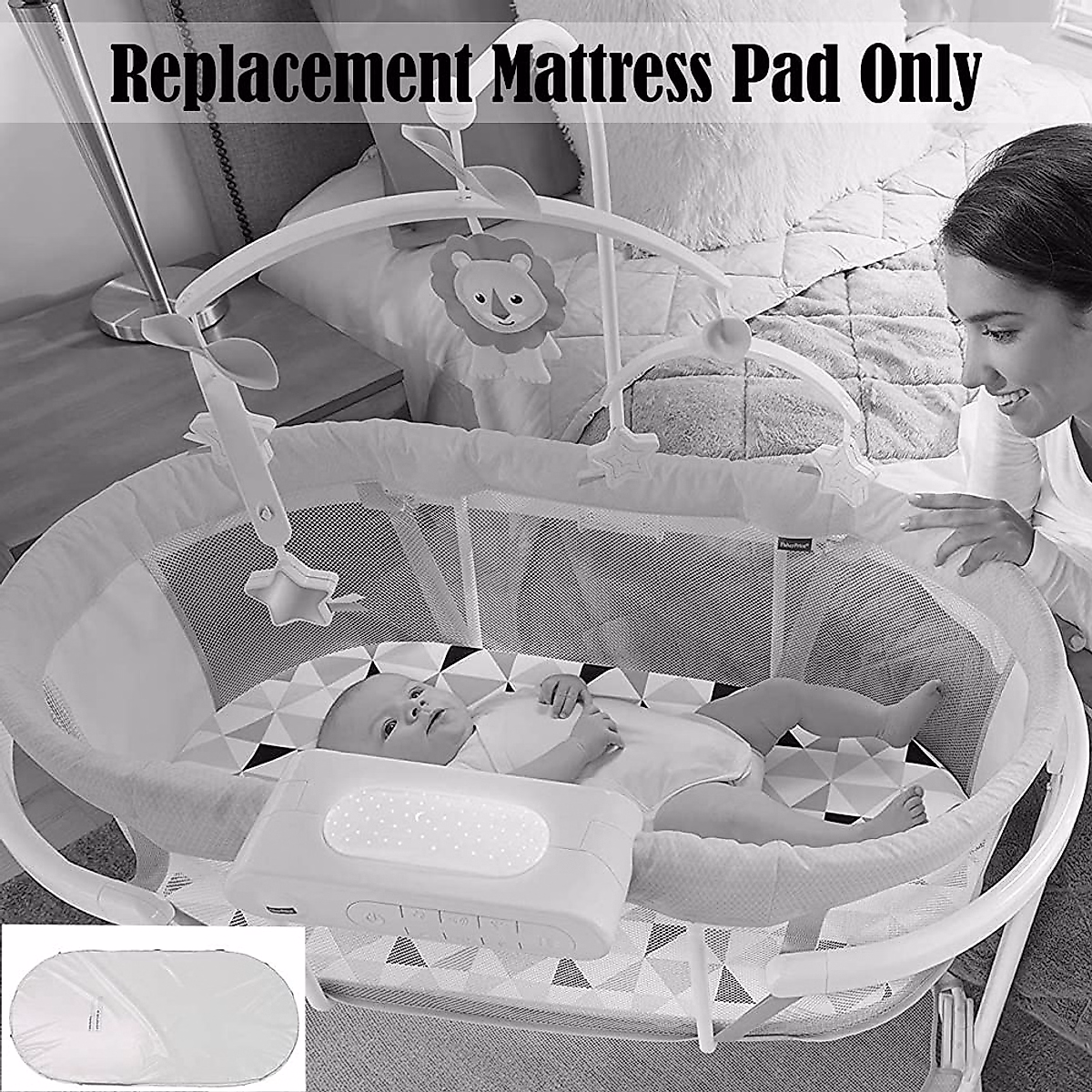 Fisher Price Soothing Motions Bassinet Replacement Mattress Pad (DPV71 & DPV72)