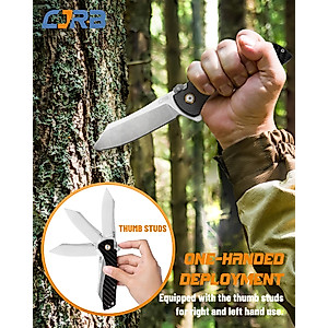 CJRB Cleaver Folding Knives Pocket Knife AR-RPM9 Steel Blade Carbon fiber Handle J1915 Kicker