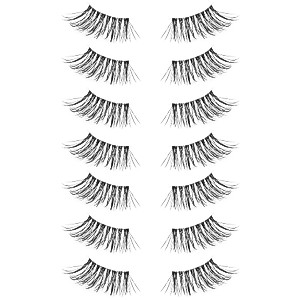 False eyelashes Half Lashes Accent lashes Jiocolor 7 Pairs Half Lashes Natural Look Corner End lash Pack 206