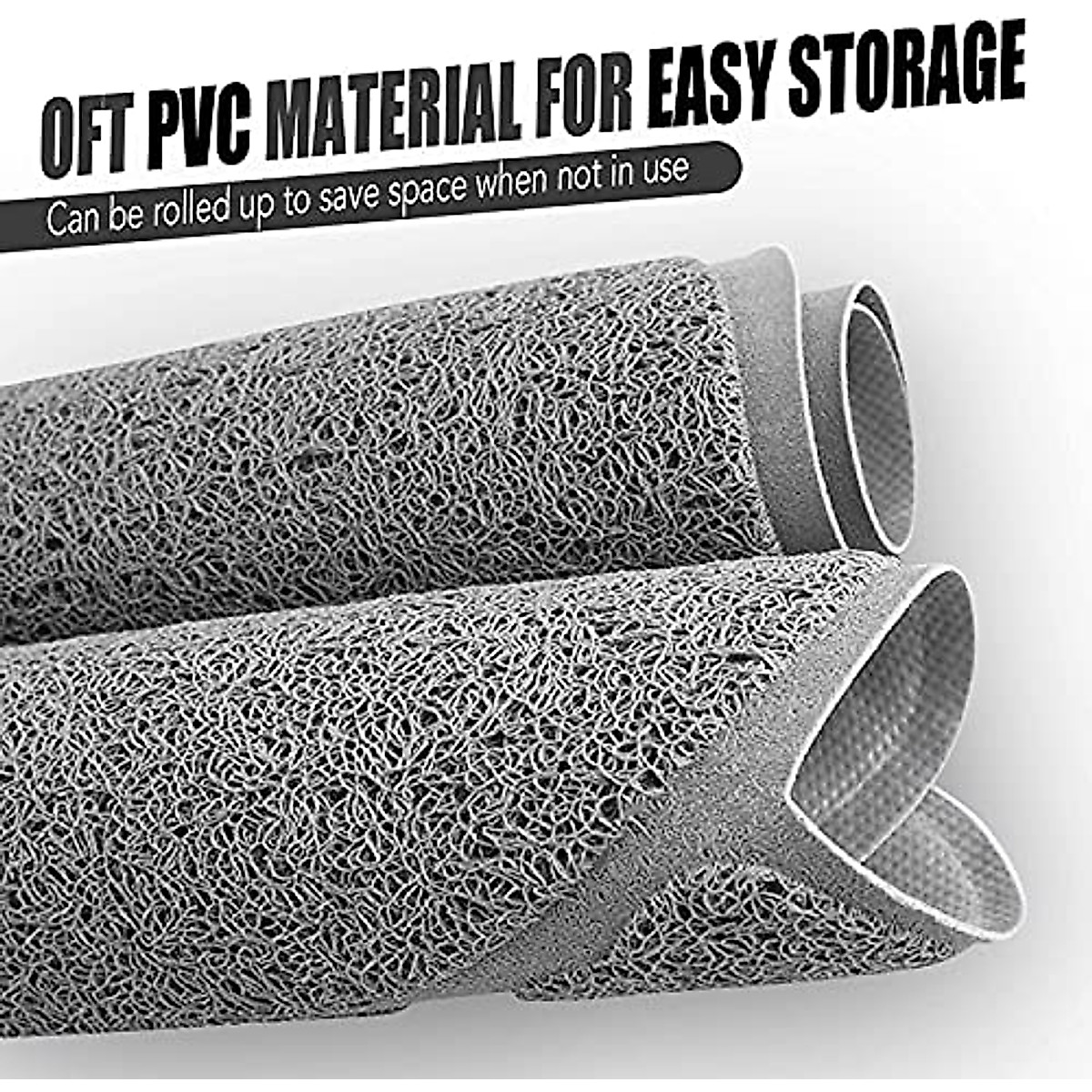 Cat Litter Mat, GOLDCHAMP Premium PVC Feeding Mat with Non-Slip & Waterproof Back Easy to Clean, for Small Size Pet 30 * 40cm 2PCS