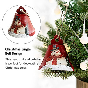 5pcs Christmas Bell, Christmas Jingle Bell Hanging Decoration for Home Garden Christmas Tree Decor(Size:8x8cm)