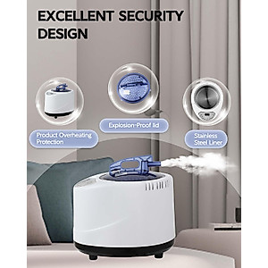 Simivol Sauna Steamer Machine, Portable Sauna Steamer, Steam Generator for Sauna, 2.5 Liter Home Sauna Steamer Pot with Remote Control, Steam Cup | Home Spa Sauna Accessories