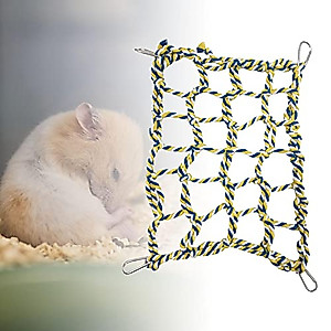 MagiDeal Bird Toys Hamster Hammock Rope Parrot Hammock Climbing Toy Climbing Toys Cage Toys Ladder Climbing Net for Parakeet Pet Parrot