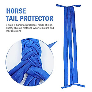 PartyKindom Ponytail Nursing pro Tools Braid Tool braiding Tools Horse Dressing Equipment Horse Dressing Tool Horse Tail Cover Horse Care Necessity Ranch Supply to Weave Nylon Tail Guard
