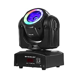 Moving Head dj Lights,RIUKOE Stage Light Halo Beam Light Led Moving Head 60w DMX Sound for Clubs Musical Shows Party Disco