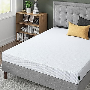 ZINUS 6 Inch Green Tea Cooling Gel Memory Foam Mattress, Queen, Fiberglass Free, Cooling Gel Foam, Pressure Relieving, CertiPUR-US Certified, Mattress in A Box, White